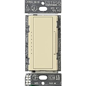 Lutron MALV-1000-AL Lighting DIMMER, 1 Pack, Almond