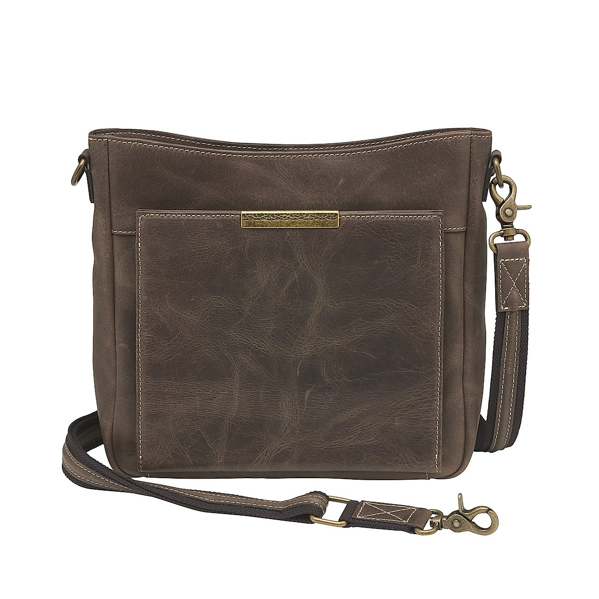 Concealed carry Distressed Buffalo Crossbody by Gun Tote'n Mamas