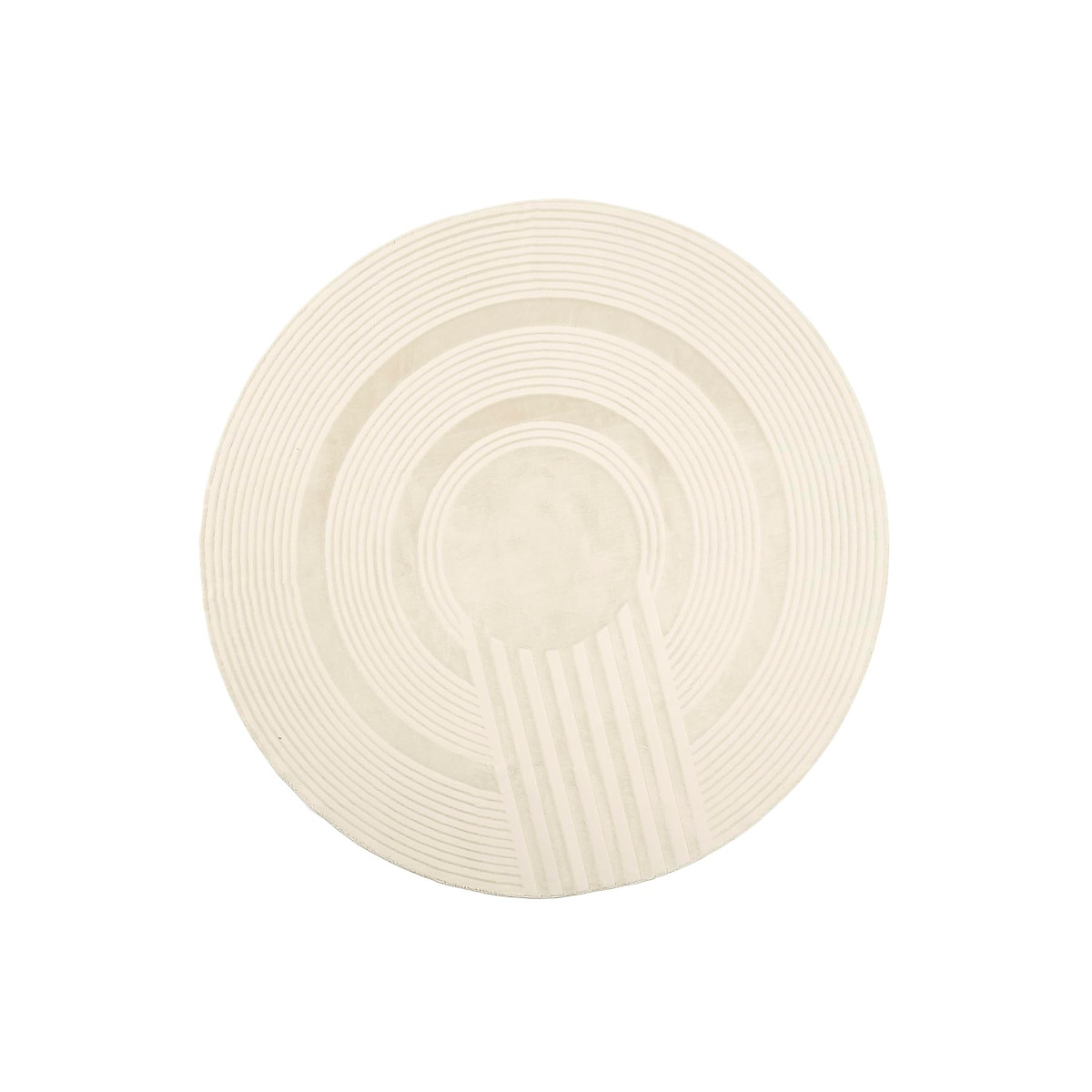 Revival Rugs Maru 8'x8' Washable Area Rug for Living Room Bedroom - 100% Recycled Oeko-TEX Certified, Medium Pile, Beige