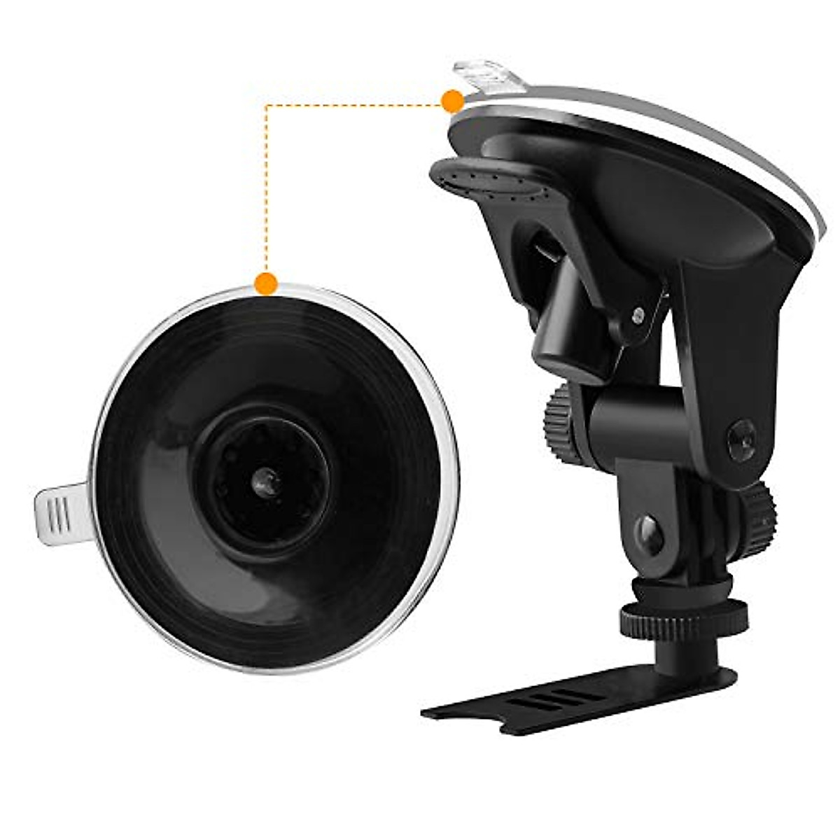 YeeBeny Suction Radar Detector Mount, Windshield & Dashboard Radar Holder Compatible with Escort Passport 9500i 7500 X50 X70 X80 Solo SC S2 S3 s75 Beltronics RX65 GX65 Red (Not for Escort IX & MAX)