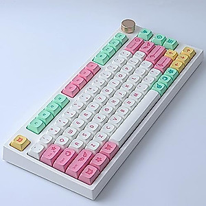 Tsungup PBT Keycaps, XDA Profile Keycaps 143 Keys Dye Sublimation Fairy Customized Keycaps for ANSI Layout Cherry MX Switches Mechanical Keyboards