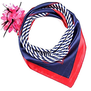 10PCS Silk Feeling Satin HeadScarf Neck Hair Small Square Scarf Color Random