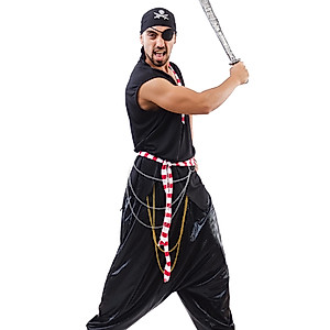 5 Pieces Chain Belt Jeans Pants Chain Pocket Waist Chain Multi-Layer Hip Hop Metal Wallet Chain for Men Women (Leaf,Silver)