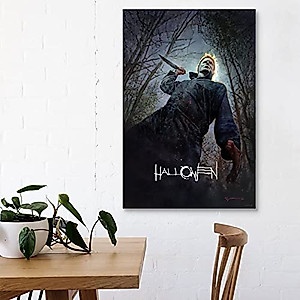 RIP Michael Myers Halloween Horror Violence and Bloody Canvas Art Poster and Wall Art Picture Print Modern Family Bedroom Decor Posters 16x24inch(40x60cm)
