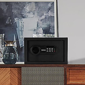 RPNB Deluxe Safe and Lock Box,Money Box,Digital Keypad Safe Box,Steel Alloy Drop Safe, Keypad Lock,Perfect for Home Office Hotel Business Jewelry Gun Cash Use Storage