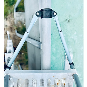 Above Ground Swimming Pool Ladder Latch **Sold as Set** Ladder Anchor Safety Stabilizer Pool Frame Reduce Injury**Stop Wear On Your Pool Liner**