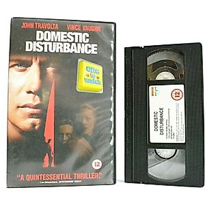 Domestic Disturbance: Psychological Thriller - Large Box - John Travolta - VHS