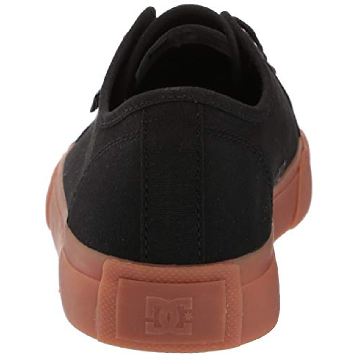 DC mens Manual Low Top Vegan Friendly Casual Skate Shoe, Black/Gum, 10.5 US