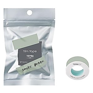 Tepra Lite Film Tape, Tape Width 0.59” from KINGJIM (Smoky Green)