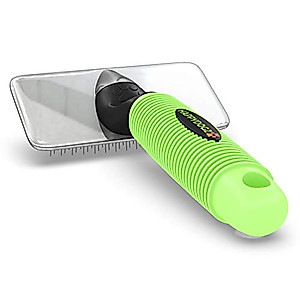 Slicker Dog Brush for Shedding Short Hair & Long Hair - Cat Brush & Dog Grooming Supplies, Deshedding for Single or Double Coated Dogs & Cats - Undercoat Rake for Your Pet