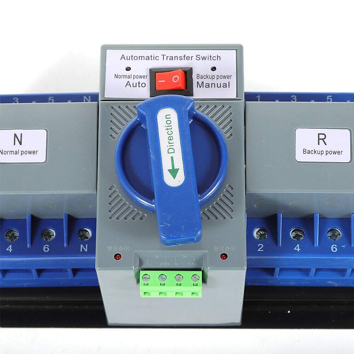 DNYSYSJ 110V 4P 63A Automatic Transfer Switch, Dual Power Generator Transfer Switch, Dual Power Generator Changeover Switch Self Cast Conversion 60HZ AC-33iB 6A-63A (4P/63A)