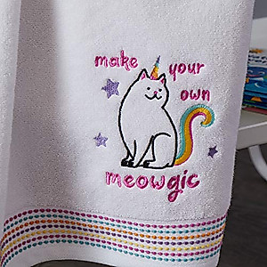 SKL Home by Saturday Knight Ltd. Meowgic Bath Towel in White