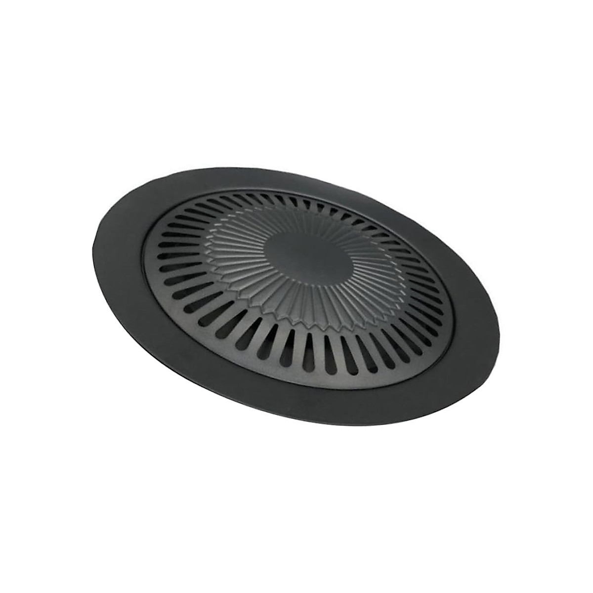 XJKLBYQ Non-Stick Grill Plate,Korean BBQ Grill,Grill Tray,Griddles Round Bakeware Household Ovenware for Any Stove