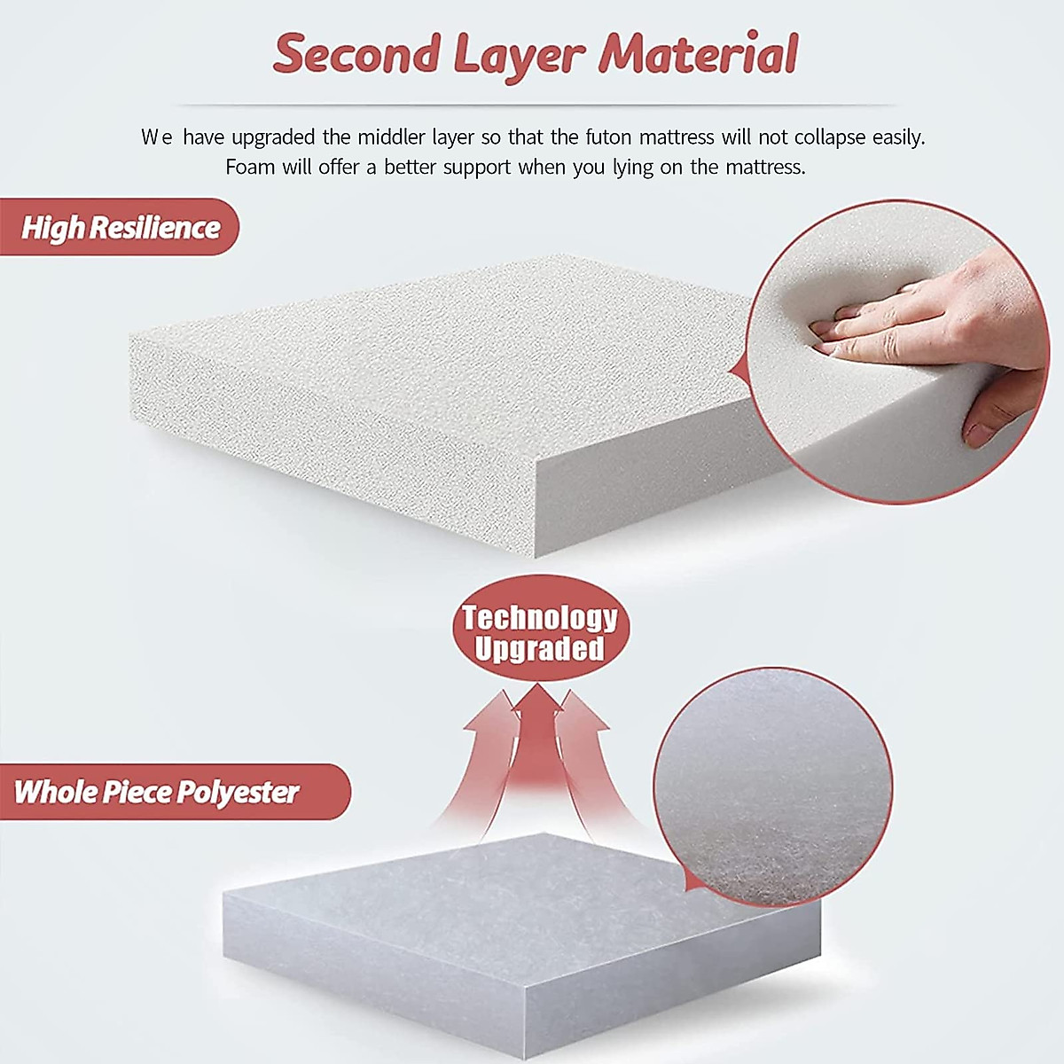 MAXYOYO Bohemian Futon Floor Mattress Boho Floral Style Japanese Tatami Mat Foldable Bed Portable Camping Sleeping Pad Lounger Couch Bed, Queen