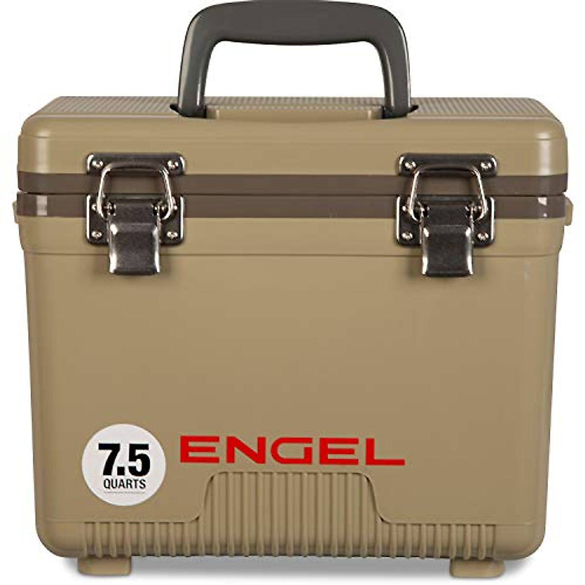 Engel UC7 7.5qt Leak-Proof, Air Tight, Drybox Cooler and Small Hard Shell Lunchbox for Men and Women in Tan