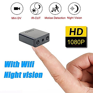 Xpvezl Smallest Smart Home Wireless Camera WiFi Security Camera 1080P HD Hidden Surveillance Cameras Motion Detection Night Vision Indoor App Cellphone Control