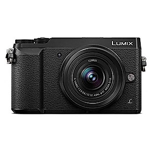 Panasonic DMC-GX85WK LUMIX 4K Mirrorless Camera with 12-32mm and 45-150mm Lenses Bundle with 64GB Memory Card, Case, Charger with Batteries, and Tripod (5 Items)