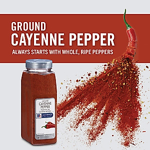 McCormick Culinary Ground Cayenne Pepper, 14 oz - One 14 Ounce Container of Cayenne Pepper Powder, Ideal for Rubs, Marinades, Sauces, Meats and More