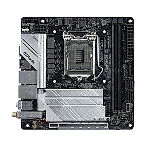 ASROCK Z590M-ITX/AX LGA1200/ Intel Z590/ DDR4/ SATA3&USB3.2/ M.2/ WiFi&Bluetooth/Mini-ITX Motherboard