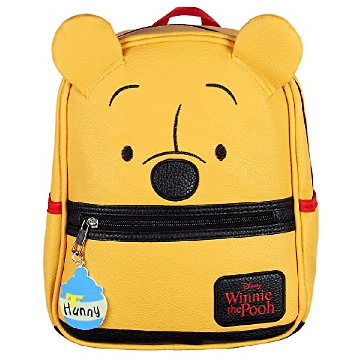 Disney Winnie The Pooh Hunny Lovin' Textured Faux Leather 3D Ears Mini Backpack