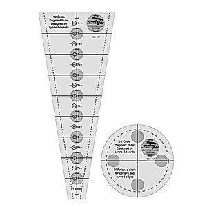 Creative Grids 18 Degree Dresden Plate Quilt Ruler - CGR18CF
