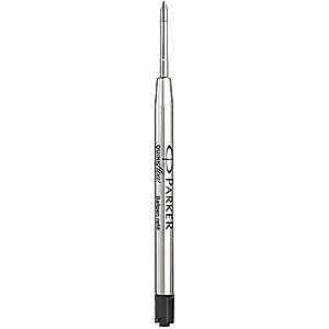 Parker QuinkFlow Ink Refill for Ballpoint Pens, Medium Point, Black Pack of 6 Refills (1782469)