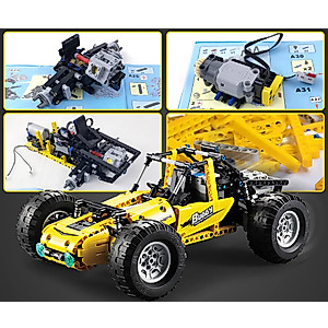 STEM Building Toys Remote Control Car Boys Girls Birthday Xmas Gifts Aged 6 7 8 9 10＋Early Science Engineering Learning Technic Sets Buggy 522 pcs