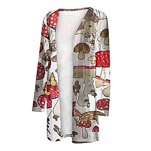 Women's 2023 Fall Fashion Cardigan Sweater Lightweight Open Front Casual Long Cardigans Outfits with Pockets Fall Tops