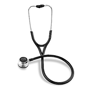 Revival Soundcraft Cardiology Stainless-Steel Dual Head Stethoscope, for Cardiologists, Pulmonologists, Heart and Lung Specialists, Nurses, Medical Students (Black)