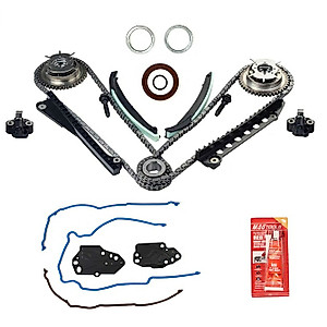 NMN Precision Camshaft Timing Chain Kit 3R2Z-6A257-DA Compatible with Ford & Lincoln Vehicles - 5.4L 24 Valve Triton Expedition, F-150, F-250, F-350 Super Duty, Mark LT, Navigator, FT54XLB06