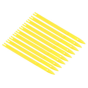 PATIKIL Netting Needle Shuttles 1#, 20 Pack Plastic Fishing Net Repair Line Kit Mending Tool, Yellow