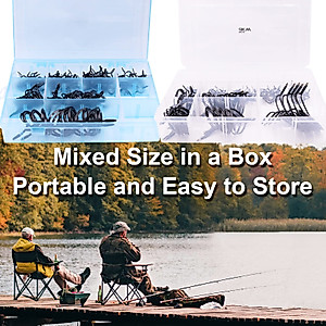 9KM DWLIFE Fishing Rod Tip Guide Repair Kit Pole Replacement Stainless Steel Ceramic Ring Saltwater Freshwater Mixed Size in a Box(Small - 50pcs)