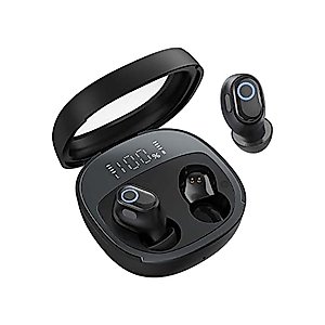 Baseus Wireless Earbuds, 50 Hrs Playback Bluetooth 5.3 Anti-Loss Bluetooth Headphones LED Power Display 60ms Low-Latency Fast-Charging in-Ear Earphone for iPhone and Android (Bowie WM02+)