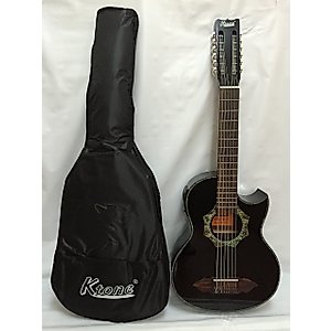 12-string Bajo Sexto Acoustic Electric Guitar, with Gig Bag