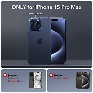 ESR for iPhone 15 Pro Max Case, Full-Body Shockproof MagSafe Case, Exceeds Military-Grade Protection, Magnetic Phone Case for iPhone 15 Pro Max, 2-Part Tough Case with Stand, Armor Series, Clear