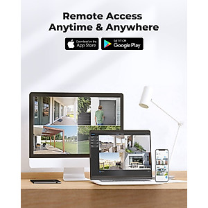 REOLINK PoE Outdoor Home Security Camera System, 5MP Dome Bullet IP Surveillance Cameras, Smart Human/Vehicle Detection, RLC-520Ax4,RLC-510Ax4 Bundle with 1x RLN16-410 NVR with pre-Installed 4TB HDD