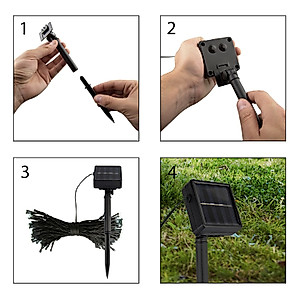 ORA LED Solar Powered String Lights, 100 LED’s, 55 ft, Waterproof, Dusk/Dawn Sensor, Perfect for Holiday, Christmas, Indoors, Outdoors, Home, Garden, Lawn, Patio, Decorative Landscape