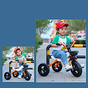 NUBAO Stroller Wagon Kids' Trikes Pedal Cars Children's Tricycle for 2-6 Year Old Boys Girls Pedal Toddler Scooters Pushchairs with Front Basket Over 1 Year Old Girl Gifts (Color : C)