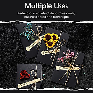 SANZIX 100 Sheets Black Cardstock 8.5 x 11 Inch Thick Paper, 80lb. 216 GSM Heavy Weight Printer Paper, Cardstock for Invitations, Menus, Calligraphy, Stationery Printing, Scrapbook, Crafts, DIY Cards