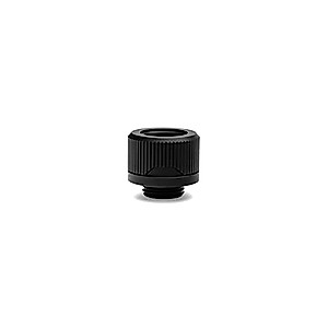 EKWB EK-Quantum Torque HDC-14 Compression Fitting for EKWB Rigid Tubing, 14mm OD, Black, 4-Pack