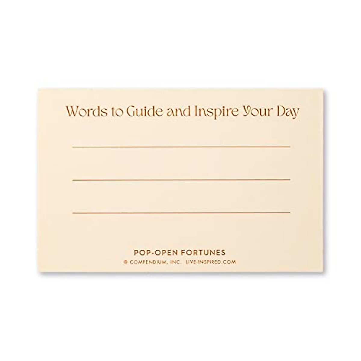 Compendium Pop-Open Fortunes – 30 Pocket-Sized Fortune Cards, Each with a Different Message to Guide and Inspire Your Day