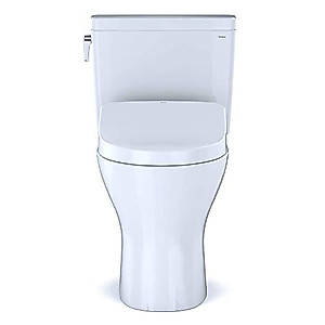 TOTO MW7463056CEMFGA.10#01 Drake WASHLET Two-Piece Dual Universal Height with 10 Inch Rough-in DYNAMAX Tornado Toilet with Auto Flush S550e Bidet Seat, 1.28 and 0.8 GPF, Cotton White