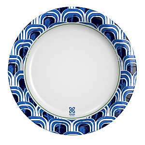 Dixie Ultra, Deep Dish Paper Plates, 28 Oz, 40 Count, Heavy Duty, Microwave-Safe, Soak-Proof, Cut Resistant, Disposable Plates For Heavy, Messy Meals