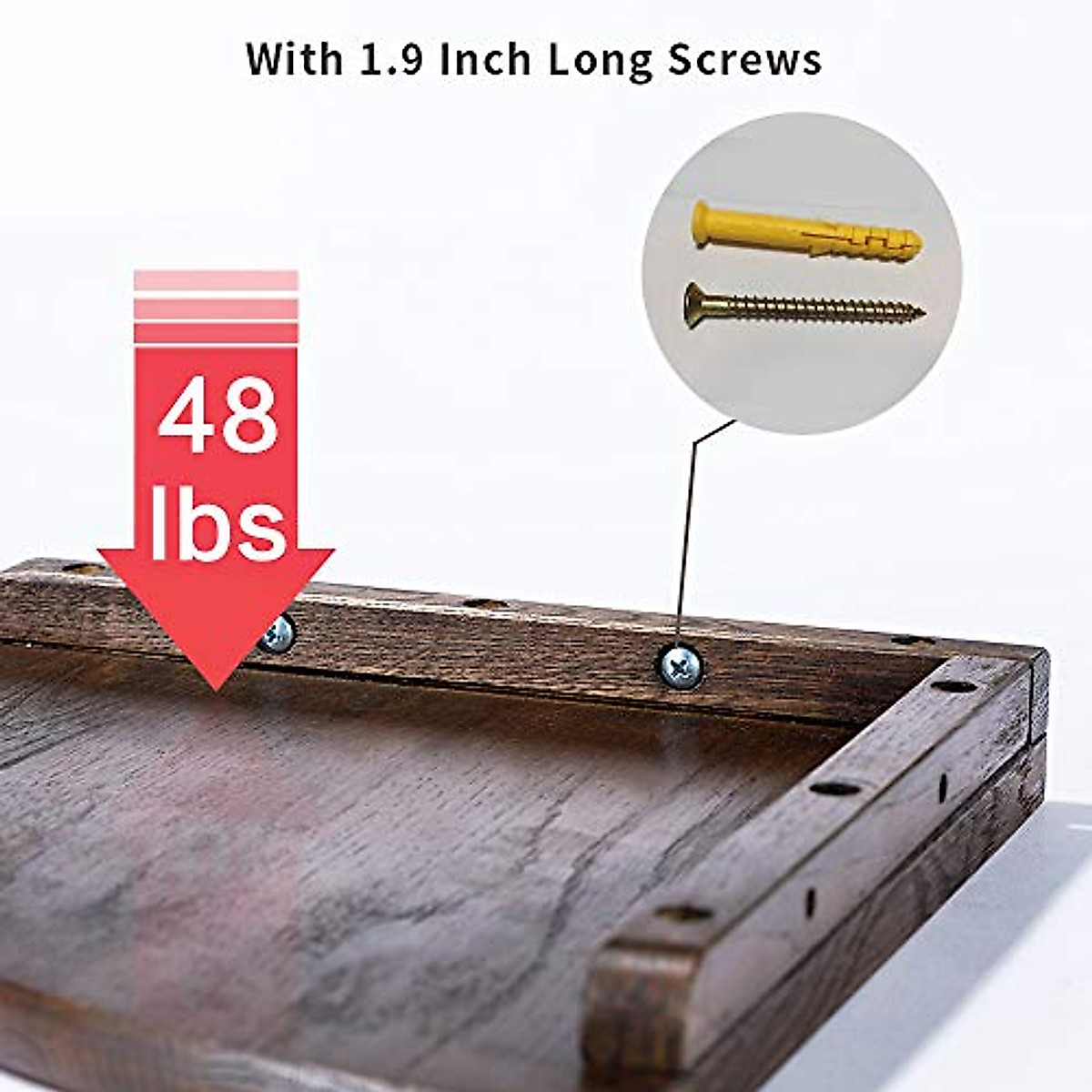 FLYFAIR Corner Shelf, Solid OAK Wood Corner Shelf Wall Mount, Round Edging Hanging Corner Shelves for Wall Floating Speaker Display Bookshelves Décor Accents for Bedroom Office Kitchen Living Room 16”