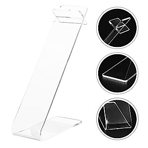 Mikikit High Heels Rack Shoe Display Holder Acrylic Shoe Display Rack, 2pcs Shoe Display Stand Acrylic Shoe Stand Sandal Display Rack for Sandal Sports Shoes Casual Shoe Stand Sports Shoe Rack