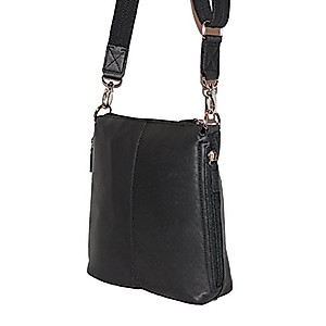 GTM Gun Tote'n Mamas Concealed Carry Flat Sac Handbag, Black, Small