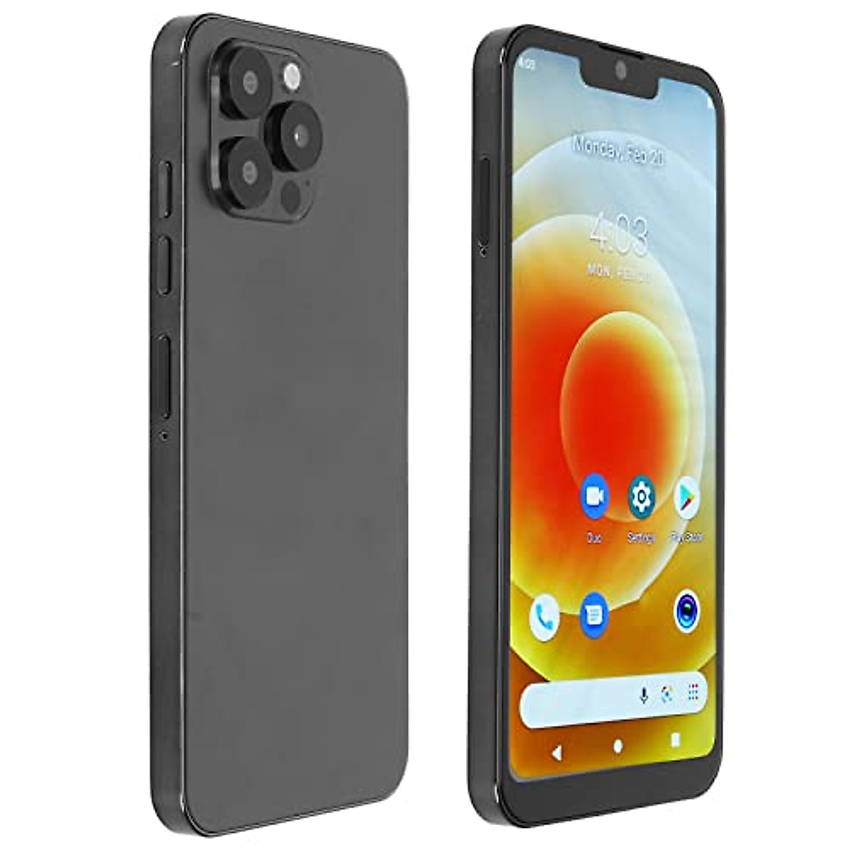 Yoidesu I13pro Max Unlocked Cell Phone, 6.1in HD Full Screen Smartphone for Android, 4GB RAM 64GB ROM 4000mah 8MP 16MP Dual Camera, Dual Card 4G 5G WiFi Mobile Phone (US Plug)