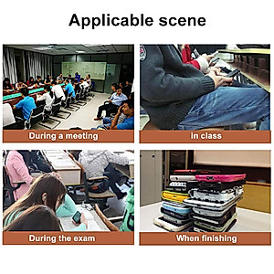 VALINK Multi-Grid Wooden Mobile Phone Management Storage Box Desktop Pen Pencil Organizer for Office Classroom Home, Cell Phone Holder Rack Shop Display Case Finishing Grid Organizer (30 Grids,Brown)