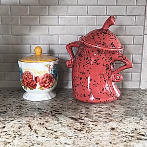 INFTOYCO Canister With Attitude, Fun Sassy Airtight Ceramic Food Storage Jar with Airtight Lid, Cute Ceramic Desktop Ornaments, Perfect for Coffee Tea Sugar Spices and More Food Jars (A)