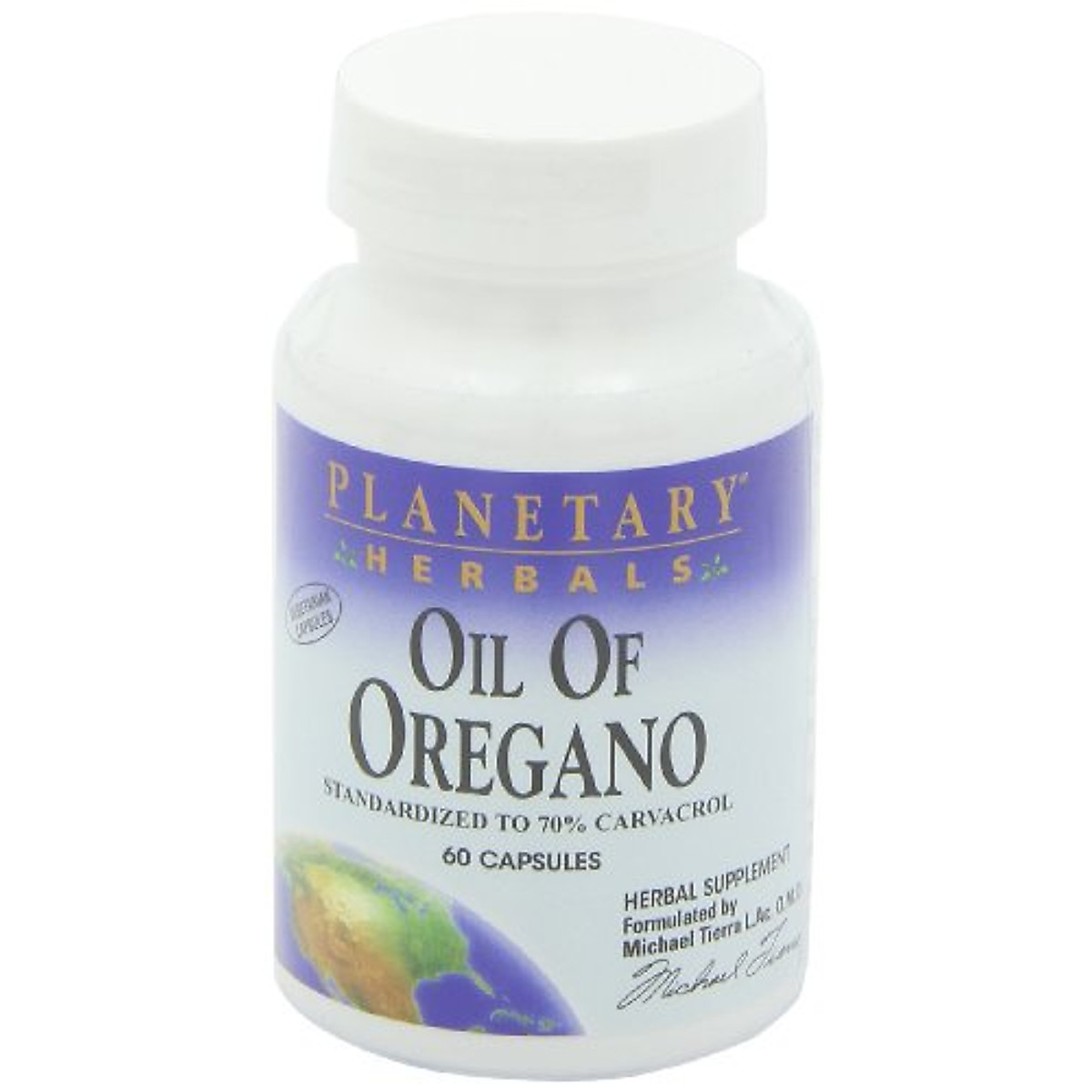 Planetary Herbals Oil of Oregano, May Provide Support To The Immune System,60 Vegetarian Capsules